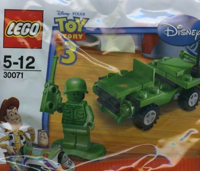 (JEFF) LEGO 樂高 玩具總動員 30071 ARMY JEEP 綠色小兵 吉普車 袋裝 POLYBAG | Yahoo拍賣