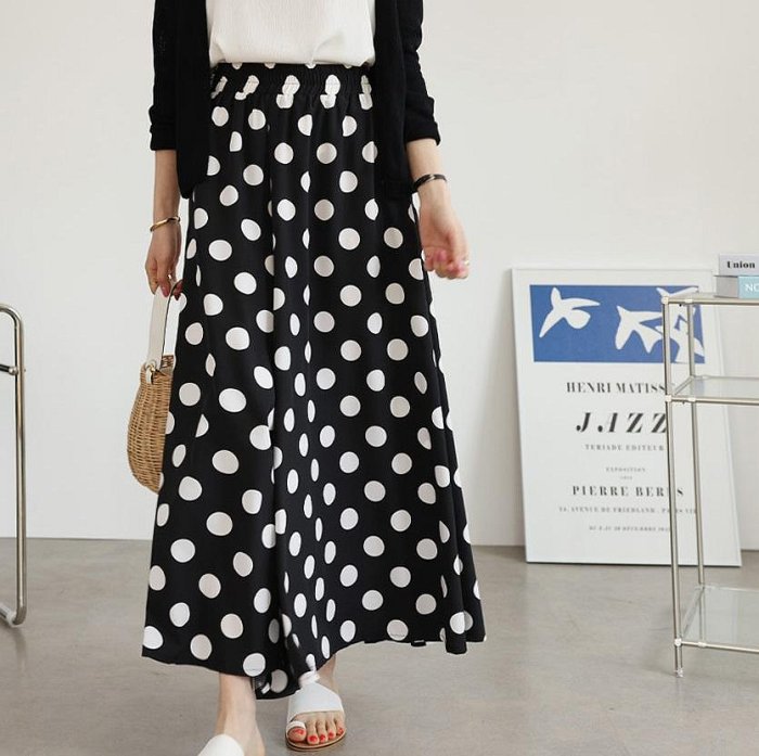 Forever Kids 正韓 大圓點點口袋寬褲裙【K27008】 | Yahoo拍賣