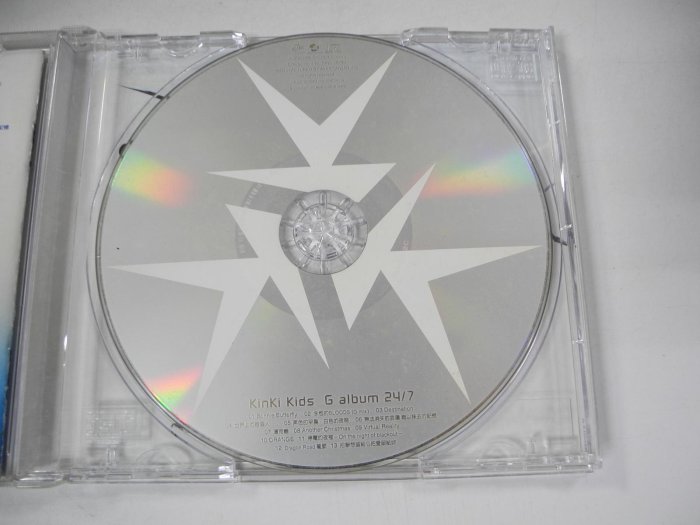 MWM 【二手CD】日本 近畿小子 Kinki Kids│G Album 24/7 台版 有側標 有歌詞本 附中文歌詞紙 讀取面有輕微霉斑_一元起標無底價 | Yahoo拍賣