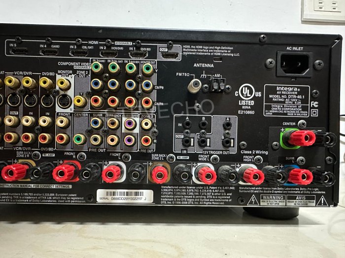 Integra dtr 40.1 FM/3D 擴大機,HDMI 7.2 家庭劇院 超值機器~ | Yahoo拍賣