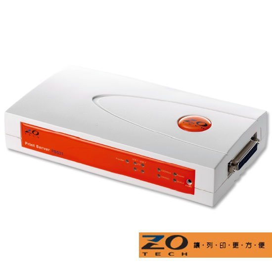 免運含稅 ZOT 零壹 PS531 ZOTECH 三埠印表機伺服器 USB2.0*2+Parallel 25pin | Yahoo拍賣