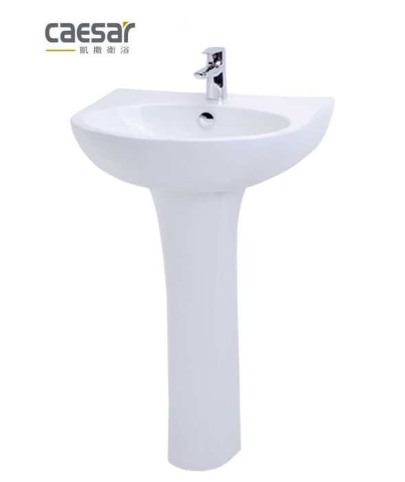 【達人水電廣場】CAESAR 凱撒 L2152S／B380C 面盆配長瓷腳 洗臉盆 面盆 | Yahoo拍賣