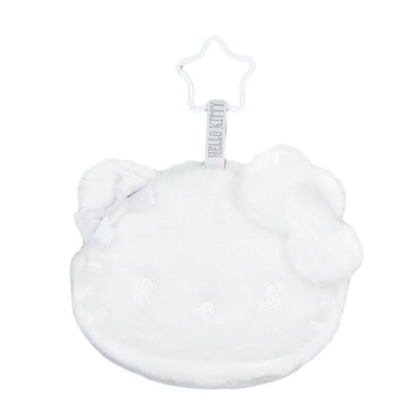 小禮堂 Sanrio 三麗鷗 Hello Kitty 絨毛造型化妝包附扣環 (純白蝴蝶結款) | 文創小物 | Yahoo購物中心