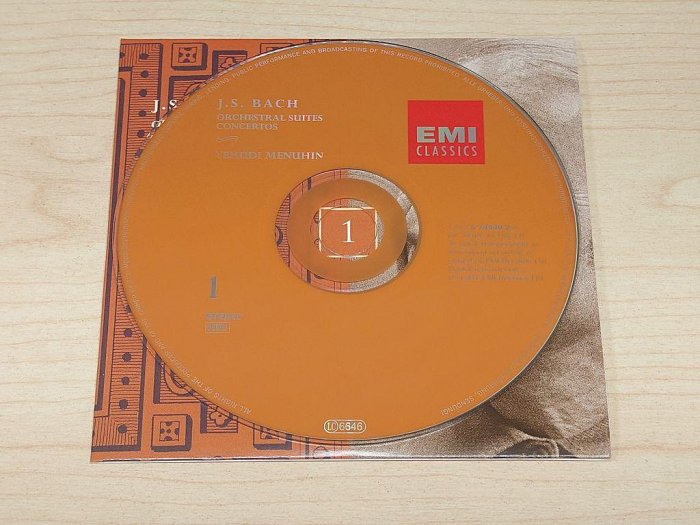 【駱克二手古典CD】BACH MENUHIN 7CD 歐洲版 側標霉點&黏在紙盒 解說黃斑&霉點&螢光筆 紙盒內裡霉點 CD1-5&7小刮傷 CD6刮傷 | Yahoo拍賣