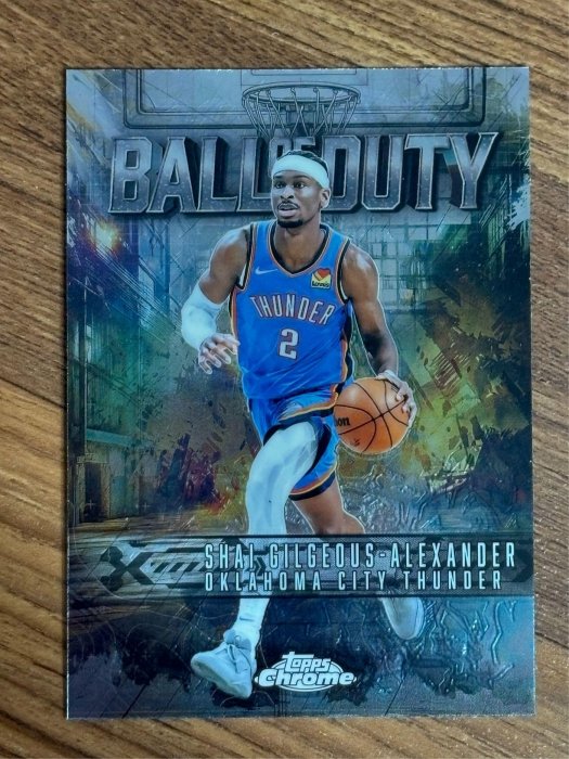 2025 Topps Chrome Basketball Shai Gilgeous-Alexander Magenta Refractor ...