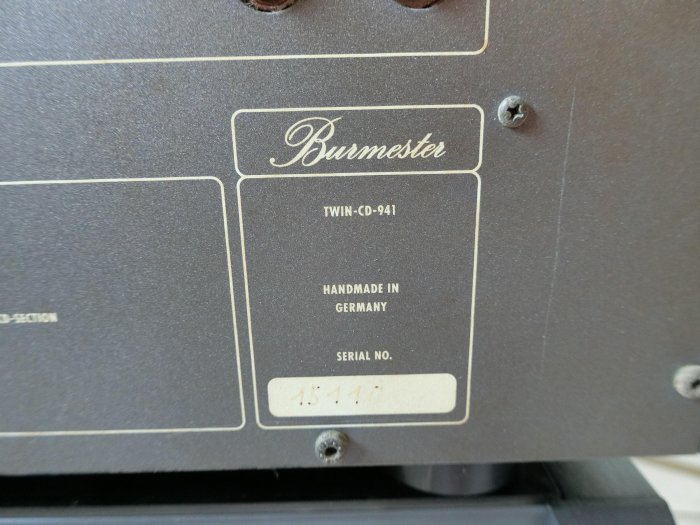 Burmester Twin CD 941 德國製造CD播放機FM收音機以及DA C使用philips CDM9-PRO | Yahoo拍賣