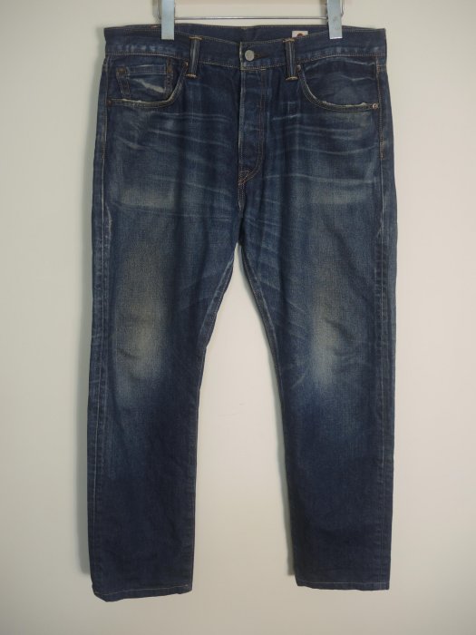Furugi Shop 美國百年老牌 Levis 經典501 CT 藍色 復古重刷水洗 破壞 丹寧牛仔褲 余文樂代言 日本製 一元起標 1G661 | Yahoo拍賣