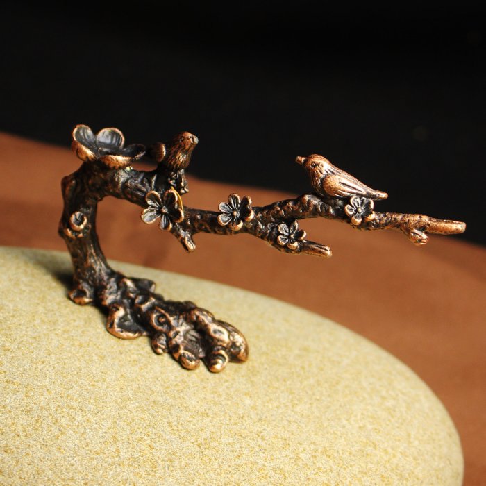 【桑園の】精美銅器 香道具 古梅雀鳥 倒流香座 線香座 香插 Q 6319 | Yahoo拍賣