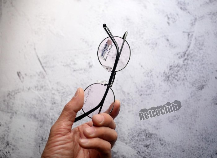 Retro CLUB【一元起標】【全新】BIS IN DEI SUPERSON 膠囊眼鏡 黑色 鈦細圓框 復古光學眼鏡 F25441 | Yahoo拍賣