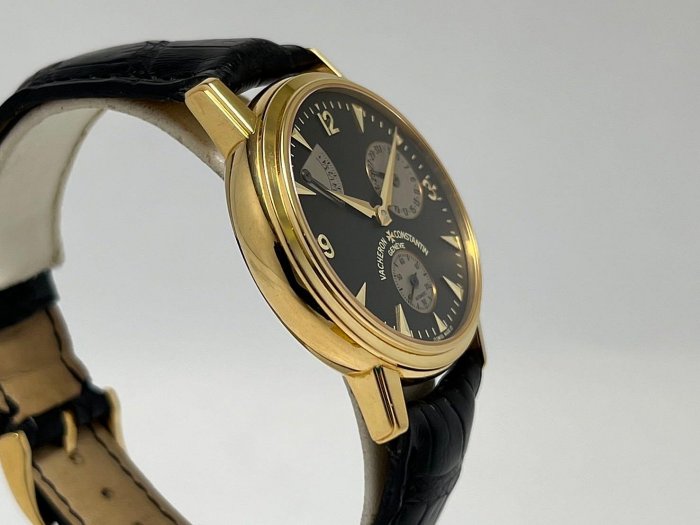 【黃忠政名錶】VC Vacheron Constantine 江斯丹頓 YG 47200 patrimony 能量儲能顯示 自動上鍊 36mm ...