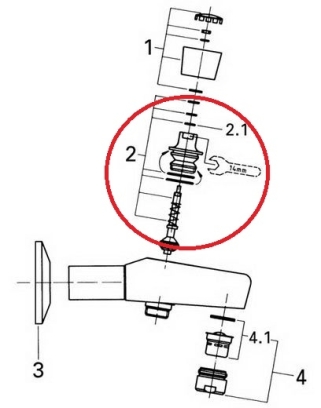 【麗室衛浴】德國 GROHE 08915 /46007 原裝淋浴龍頭專用切換閥芯 | 面盆水龍頭 | Yahoo購物中心