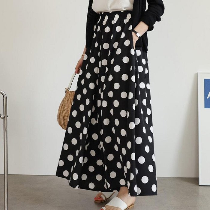 Forever Kids 正韓 大圓點點口袋寬褲裙【K27008】 | Yahoo拍賣