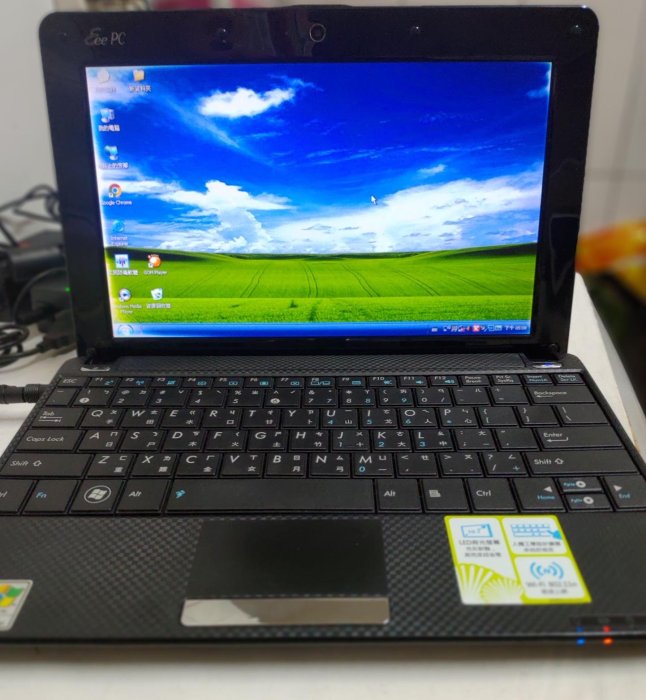 ASUS 10.1吋 Eee PC 1001HA 黑色小筆電 2G記憶體 160G硬碟 外觀九成新 螢幕清晰無亮暗點 邊角有漏光 使用功能正常 ...