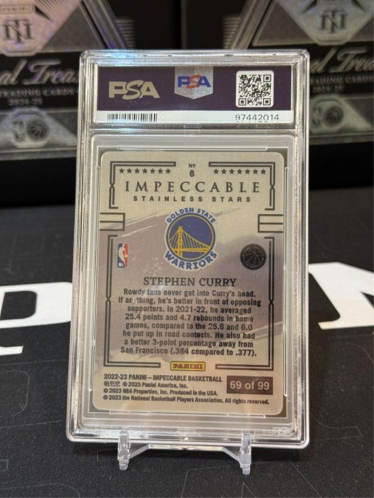 2022 IMPECCABLE STEPHEN CURRY STAINLESS STARS 白國寶鐵板 限量99張 （慈 | Yahoo拍賣