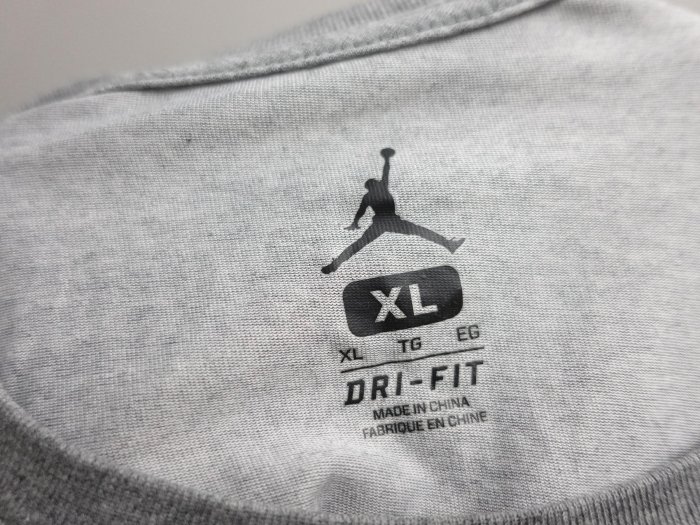 CA 喬丹 JORDAN 淺灰 休閒短t XL號 一元起標無底價B208 | Yahoo拍賣