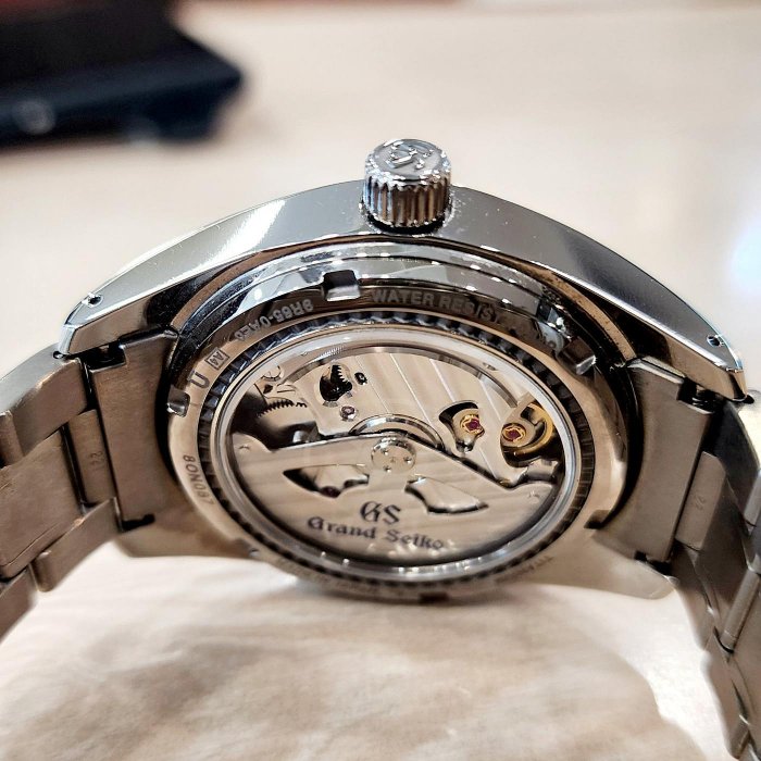 【個人藏錶】 GRAND SEIKO 大精工 GS SBGA259 雪姬 5級白鈦 動力顯示 41mm 全套 台南二手錶 | Yahoo拍賣