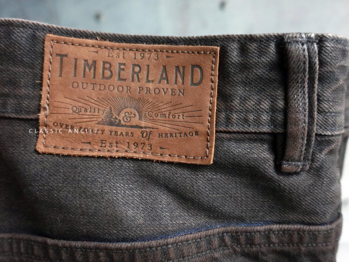 CA 美國戶外品牌 Timberland 深咖仿舊 直筒 牛仔褲 32腰 一元起標無底價B374 | Yahoo拍賣