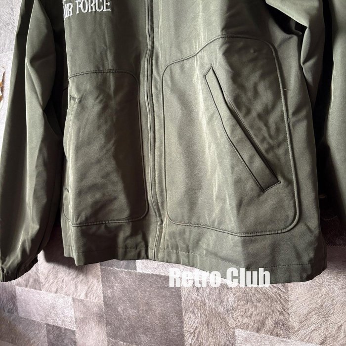 Retro CLUB【一元起標】【近全新】復刻工裝品牌 Maden Clothing 軍綠色 飛虎 刺繡 夾克外套 軍裝風格 L25646 | Yahoo拍賣