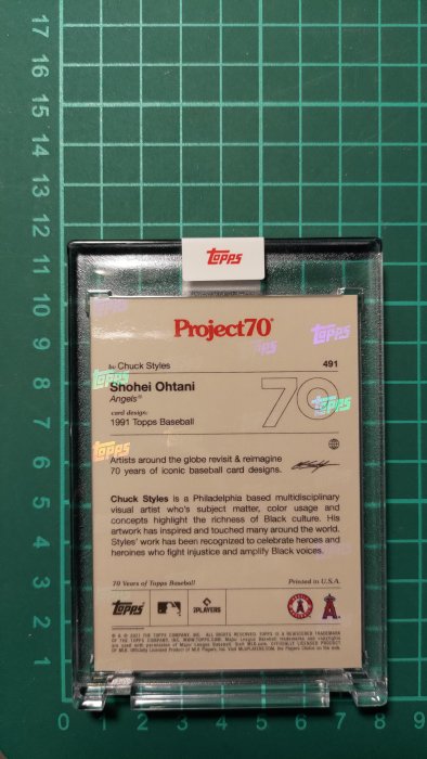 (十元起標) 2021 TOPPS PROJECT70 對馬戰鬼風格 大谷翔平 SHOHEI OHTANI #491 | Yahoo拍賣