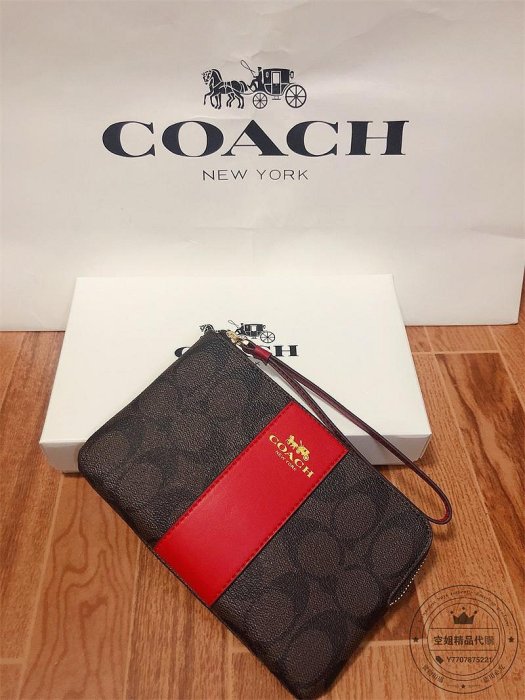 空姐精品代購 COACH 58035 蔻馳經典熱賣款 女士經典拼色 L型拉鏈 手挽包 鑰匙包 零錢包 手挽錢包 十二色可選 出門必備 附購證 ...