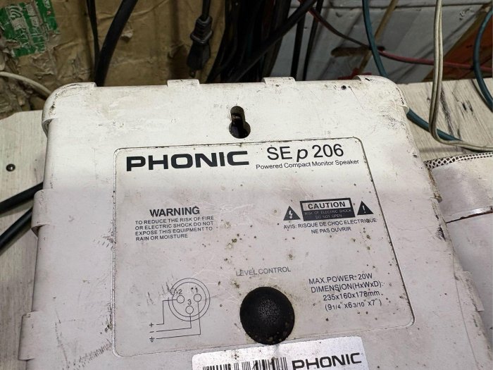 一元起標！零件機...phonic sep206 2音路小喇吧一對 | Yahoo拍賣