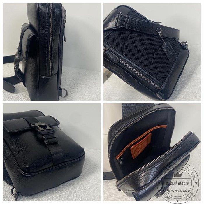 空姐精品代購 限時免運 COACH CM378 CM380 蔻馳熱賣新款 經典標誌BECK 商務休閒胸包 機車包 男生胸包 肩背包 單肩後背包 ...