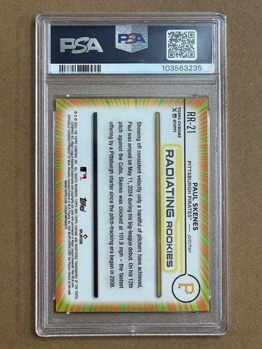 2024 Topps Chrome Update - Radiating Rookies PAUL SKENES SSP #RR-21 (RC) PSA10 | Yahoo拍賣