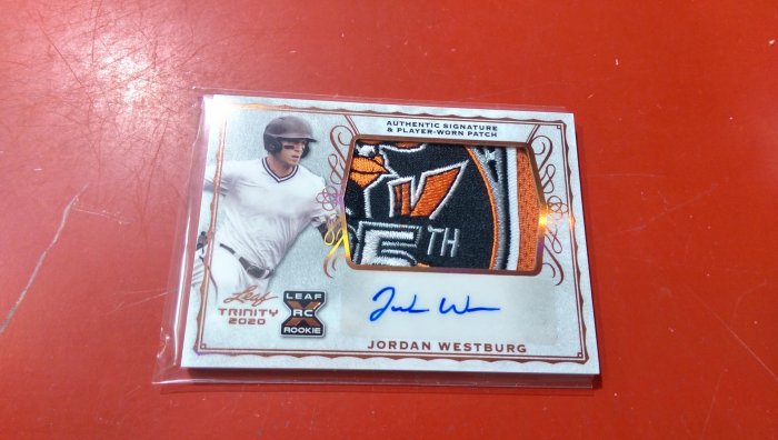 RW】2019 Leaf Trinity【Jordan Westburg】XRC 新人Patch 球衣簽名卡 | Yahoo拍賣