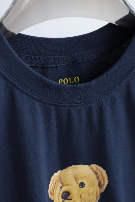 25mart【一元起標】美國 男 小熊印花 水洗棉 圓領 短袖 T恤 深藍色 M | Yahoo拍賣