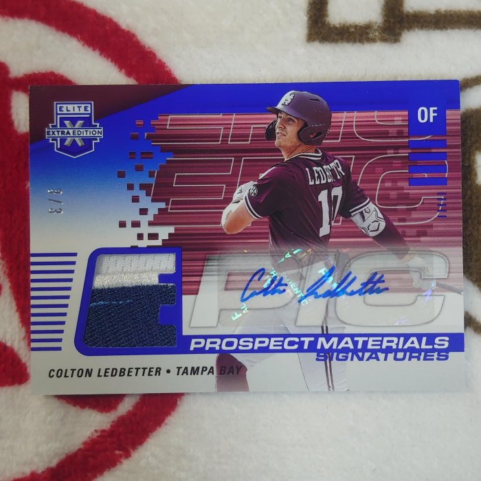 [ 日米哈棒 ] 2023 Panini Elite Colton Ledbetter 限量配取簽名卡 #/3 | Yahoo拍賣
