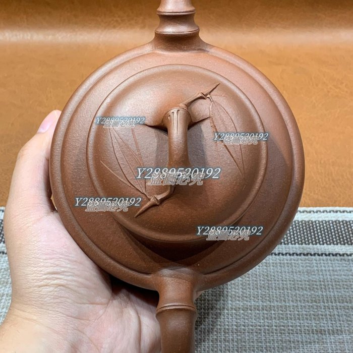 超大品竹節花貨《雙線竹鼓》 紫砂茶壺 泥料原礦黃龍山老紫泥 容量45 紫砂 茶具 茶器【二手】【十一先生】-3818 | Yahoo拍賣