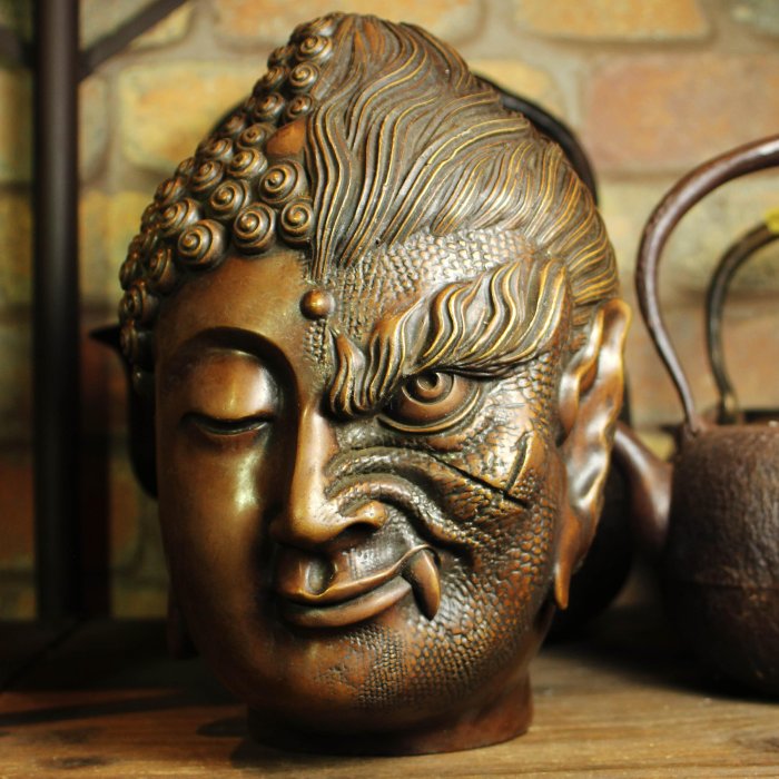 【桑園の】高級金工 大型 鑄銅 7.1公斤 佛魔一體 銅雕 完美品 Q 8052 | Yahoo拍賣