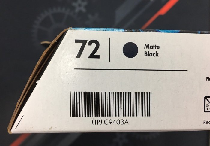 HP 3WX06A NO.72替代 C9403A 消光黑 原廠墨水匣(130ml) | Yahoo拍賣