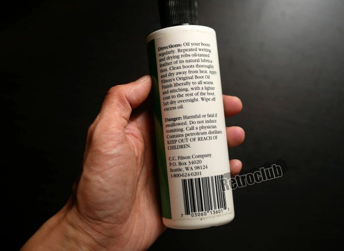 Retro CLUB【一元起標】【全新】美國品牌 Filson Boot Oil Finish 靴用保養油 8oz W25542 | Yahoo拍賣