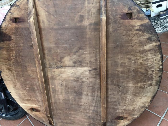 古董獨板檜木老圓桌（四）可二件合售15000 | Yahoo拍賣