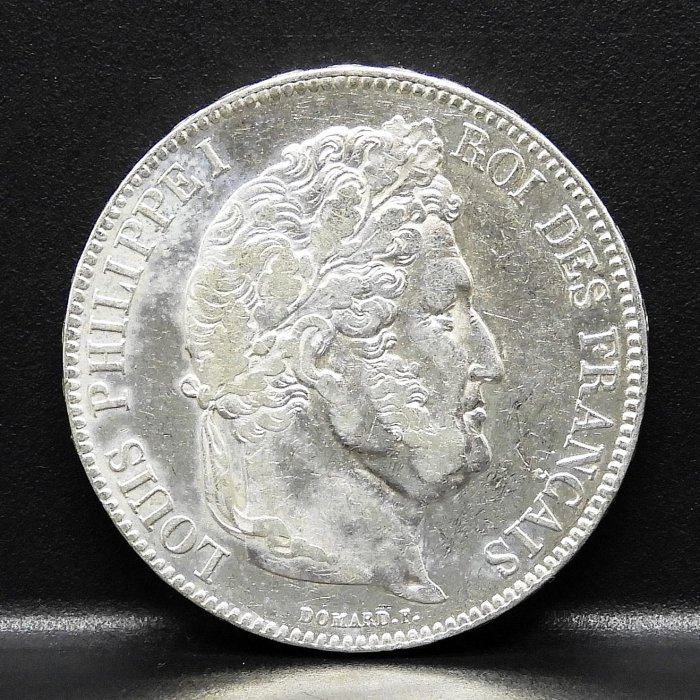 【周日結標】(J014-3)=1834年 法國 菲利普一世5法郎銀幣(A記)=1枚=重約24.8g =保真 | Yahoo拍賣