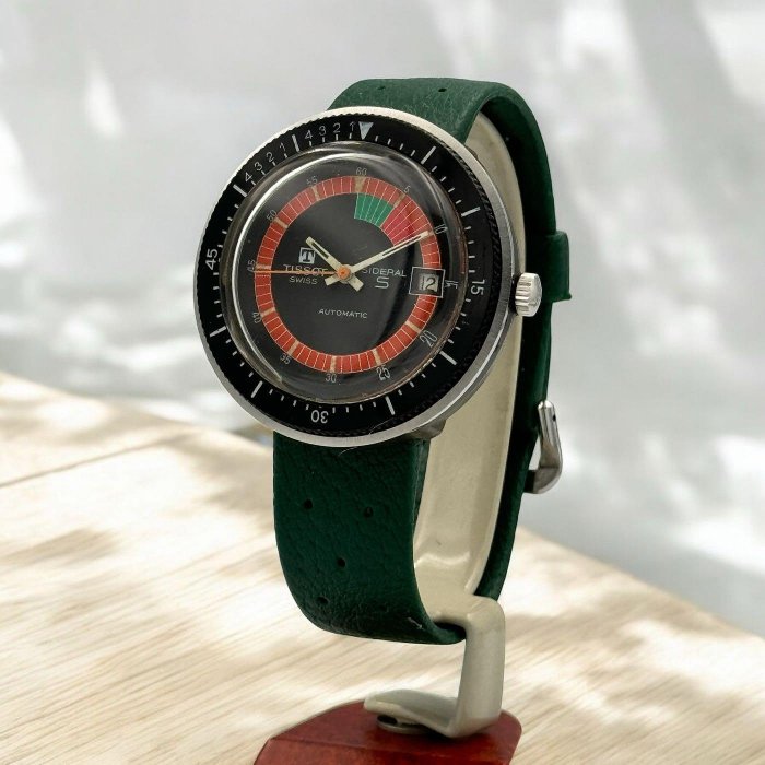 樂時計 1970年代 古董錶 天梭 TISSOT sideral S 自動上鍊 腕錶 vintage Fiberglass watch | Yahoo拍賣
