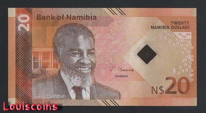 【Louis Coins】B2515-NAMIBIA-2025納米比亞紙幣-20 Namibia Dollars | Yahoo拍賣