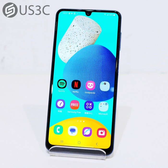 【US3C-青海店】【一元起標】三星 Samsung Galaxy M32 SM-M325F 6G/128G 4G 超鯊藍 6.4吋 支援藍牙 ...