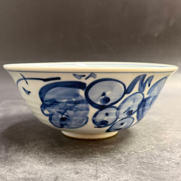 【藏舊尋寶屋】老日本 橘吉作 青花染付圓果紋 瓷碗/湯碗※0611136-2N※ | Yahoo拍賣