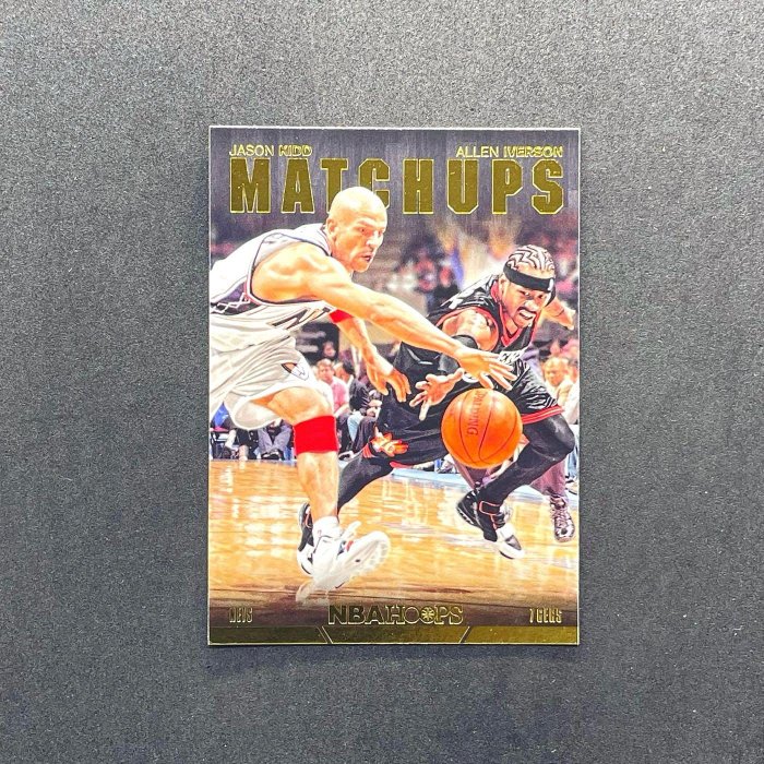 SP、金印版本！戰神艾佛森 Allen Iverson、Jason Kidd 傳奇對弈！NBA Hoops Matchups 球員卡 ...