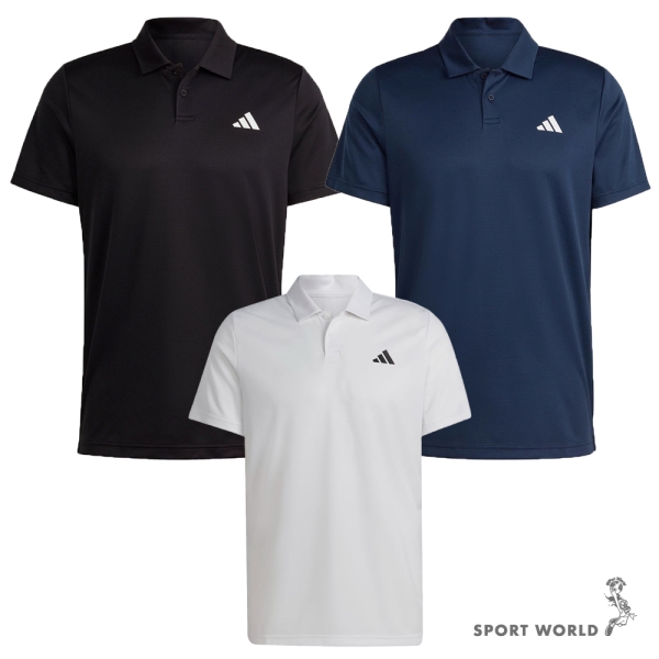 【下殺】Adidas 短袖POLO衫 男裝 排汗 黑/藍/白【運動世界】HS3236/HS3237/HT7182 | adidas ...