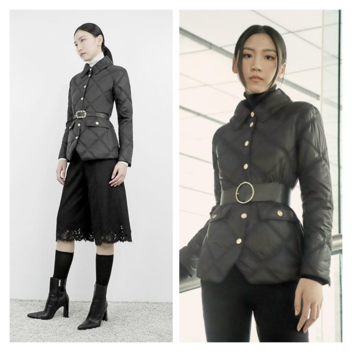 高美芬 秋冬 】kw22 6121 d 🎀 字母繡字鋪薄棉外套 | Yahoo拍賣