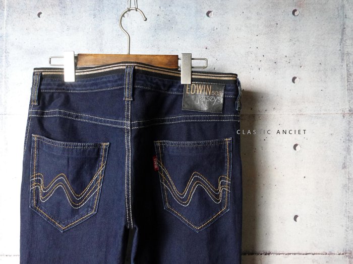 CA 愛德恩 EDWIN Jerseys 深藍 合身窄管 彈性牛仔褲 S號 一元起標無底價B929 | Yahoo拍賣