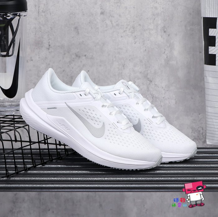 球鞋補習班 NIKE AIR WINFLO 10 多功能 透氣網布 慢跑鞋 訓練鞋 男女 白銀 DV4022-102 | Yahoo拍賣