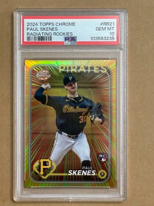 2024 Topps Chrome Update - Radiating Rookies PAUL SKENES SSP #RR-21 (RC) PSA10 | Yahoo拍賣