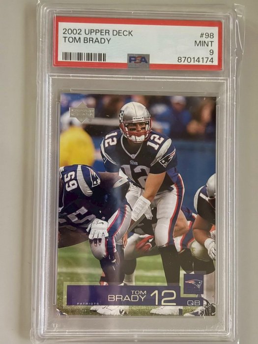 Tom Brady 2002 Upper Deck 鑑定明星卡 PSA9 | Yahoo拍賣