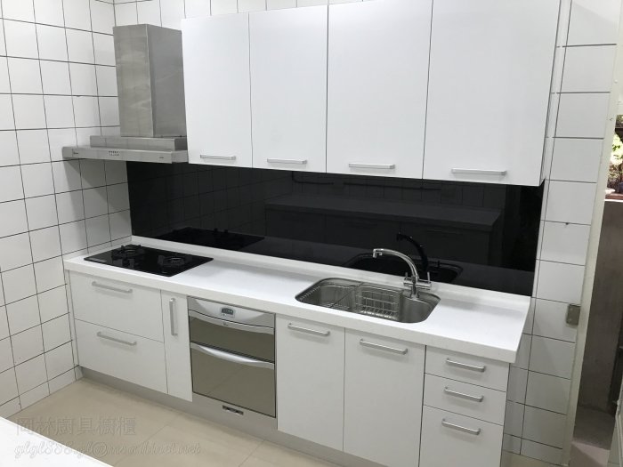 【大雅岡林廚具直營】錦官成都 人造石廚具~.水晶門板.304櫃體.強化烤漆玻璃 .RB-N212GB | Yahoo拍賣