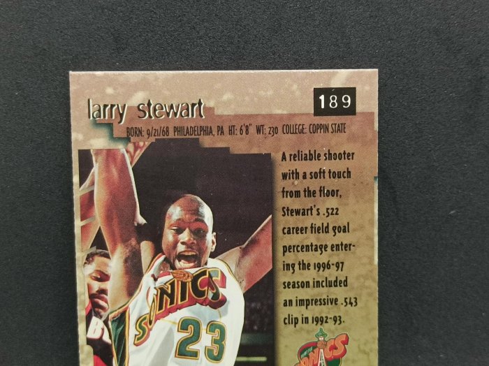 Larry Stewart -R- 1996-97 Skybox Premium Ruby Rubies 紅寶 | Yahoo拍賣