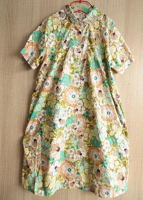 3556~ 優質日系 甜心優雅氣質彩繪繽紛印花開釦設計寬版美洋~F | Yahoo拍賣